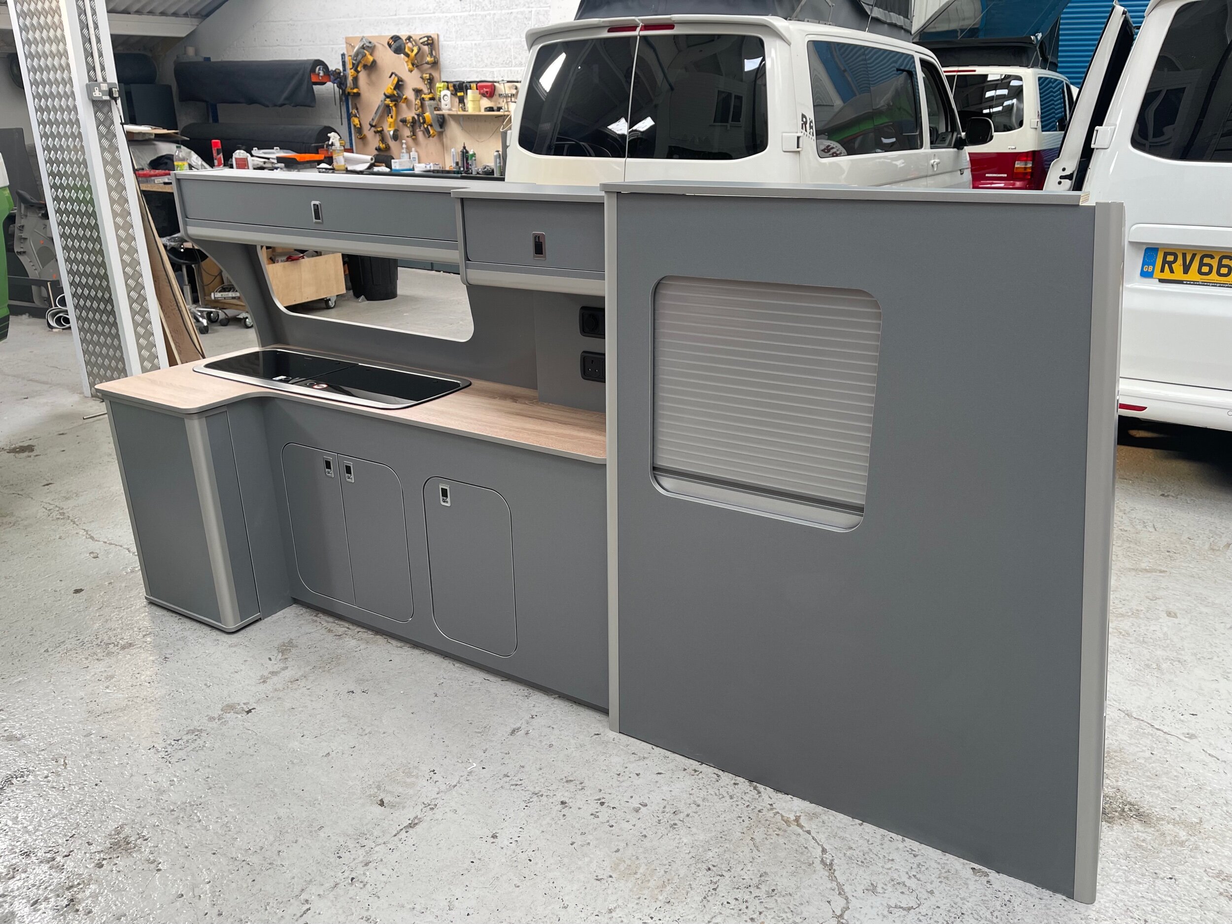 Camper Conversion Kitchen For VW Transporter - Reborn Campers